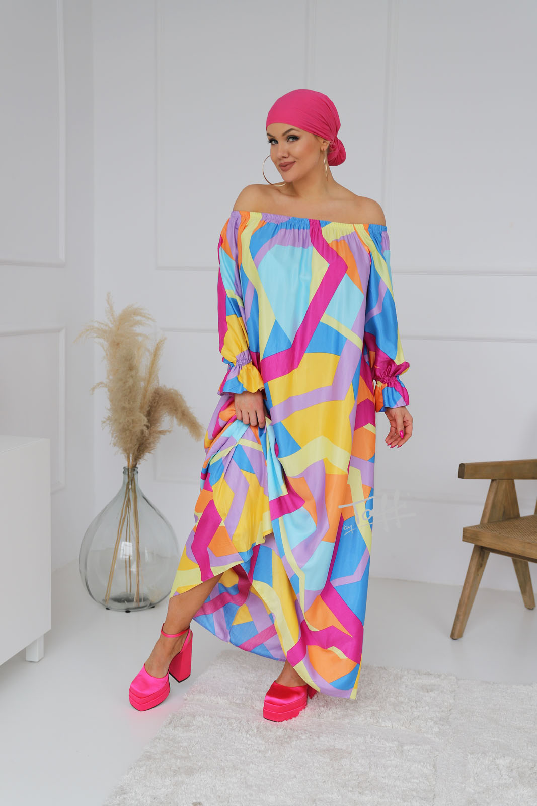 Taffi csodaszép maxi ruha - színes Tiffany - TAFFI OUTLET - NOTSKINNY a ...